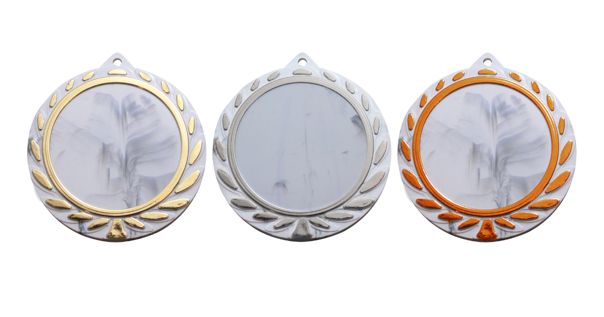 Medaille ME0170 Ø 70 mm - inkl. Alu Emblem in 50 mm und - Band fertig ...