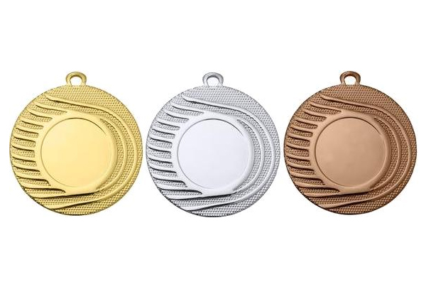 Medaille DI5001 Ø 50 mm - inkl. Alu Emblem in 25 mm und - Band fertig ...